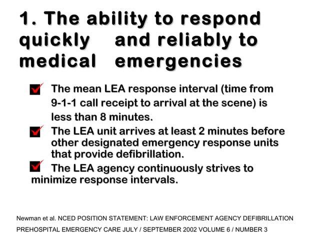 Death From Cardiac Arrest is a Real Crime! Can Law Enforcement Reduce ...