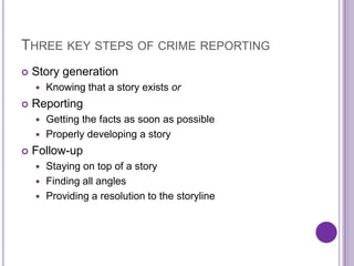 Basic police reporting | PPTX