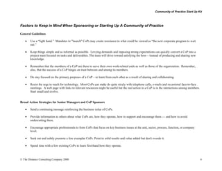 Community of Practice Start-Up Kit | PDF