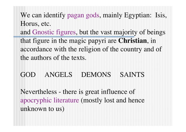 Coptic Magical Texts | PPT