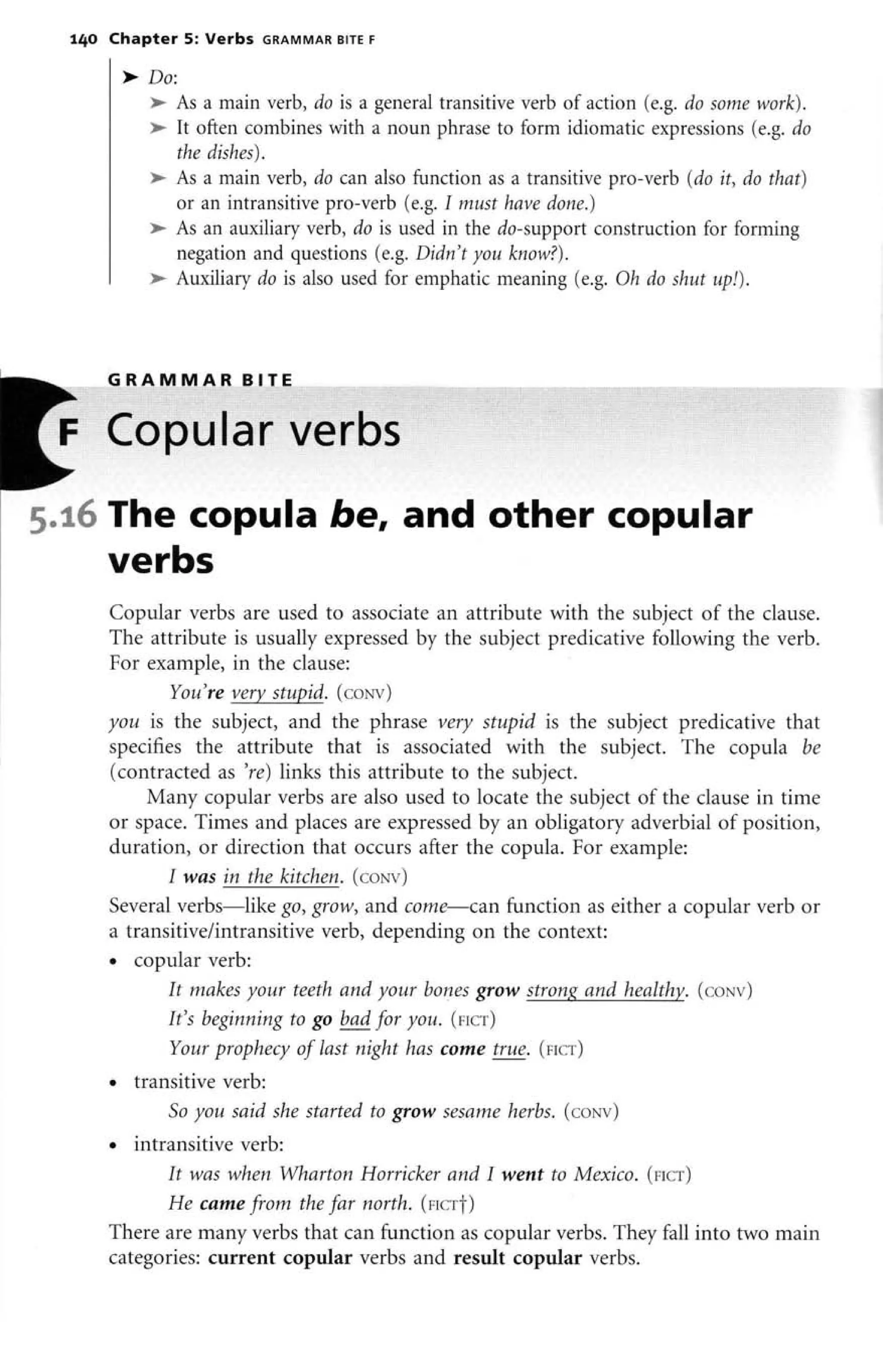 Copular verbs | PDF