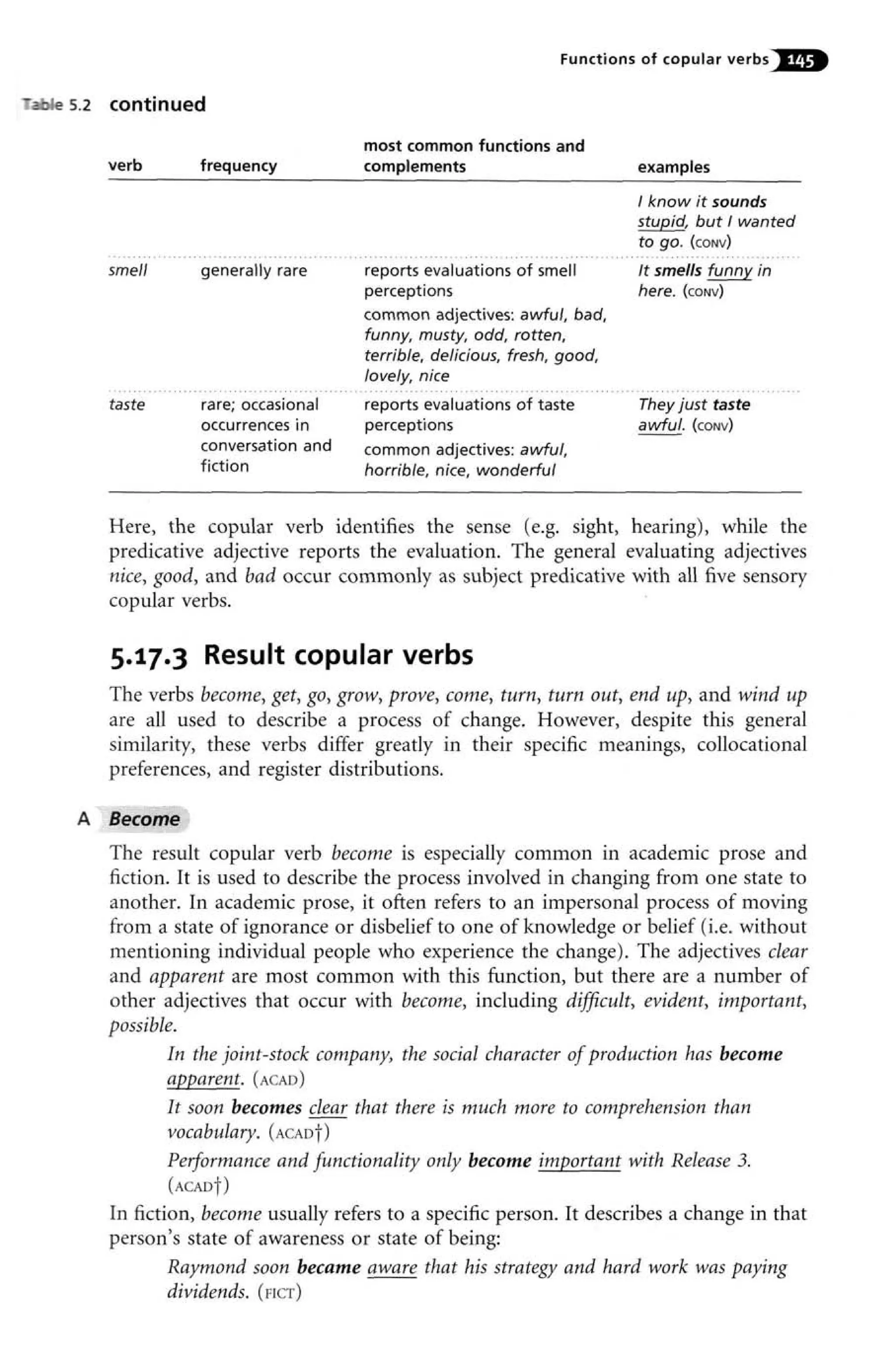 Copular verbs | PDF