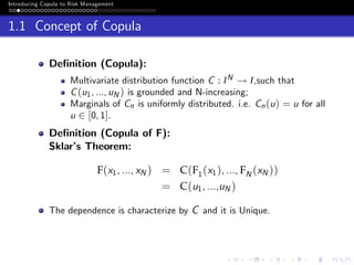 Introducing Copula to Risk Management Presentation | PPT