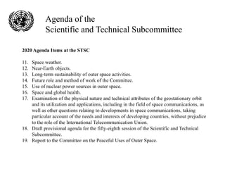United Nations Committee on the Peaceful Uses of Outer Space | PPTX ...
