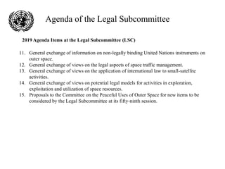 United Nations Committee on the Peaceful Uses of Outer Space | PPTX ...