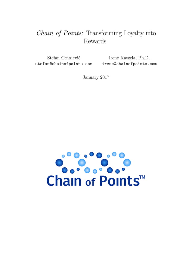 Chain of Points Whitepaper | PDF