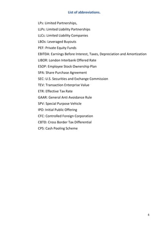 Leveraged-Buyouts; Market mechanism, Tax shield and exiting of an LBO | PDF