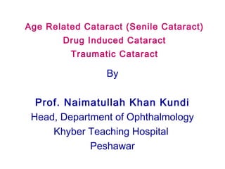 Age related Cataract | PPT