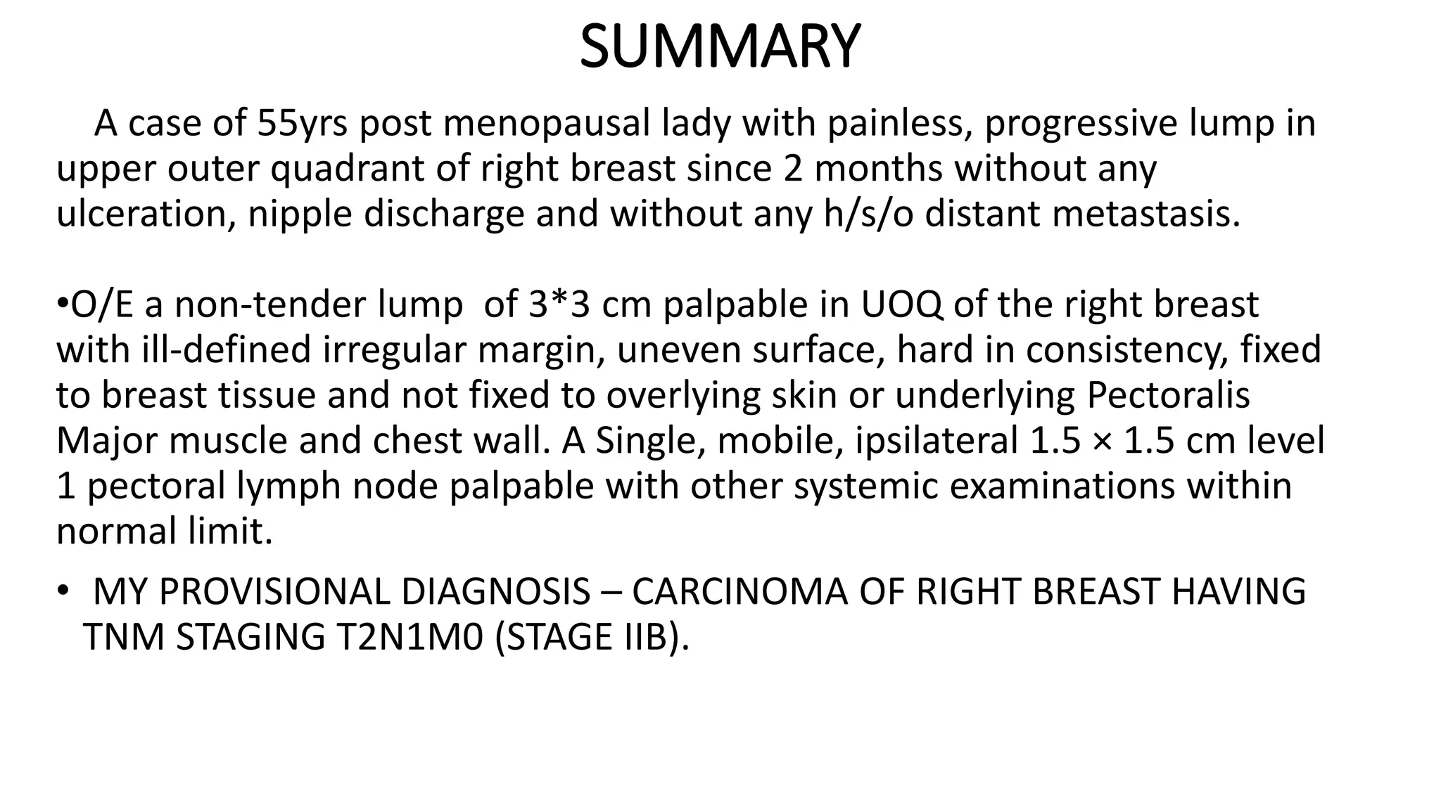 Breast lump | PPTX