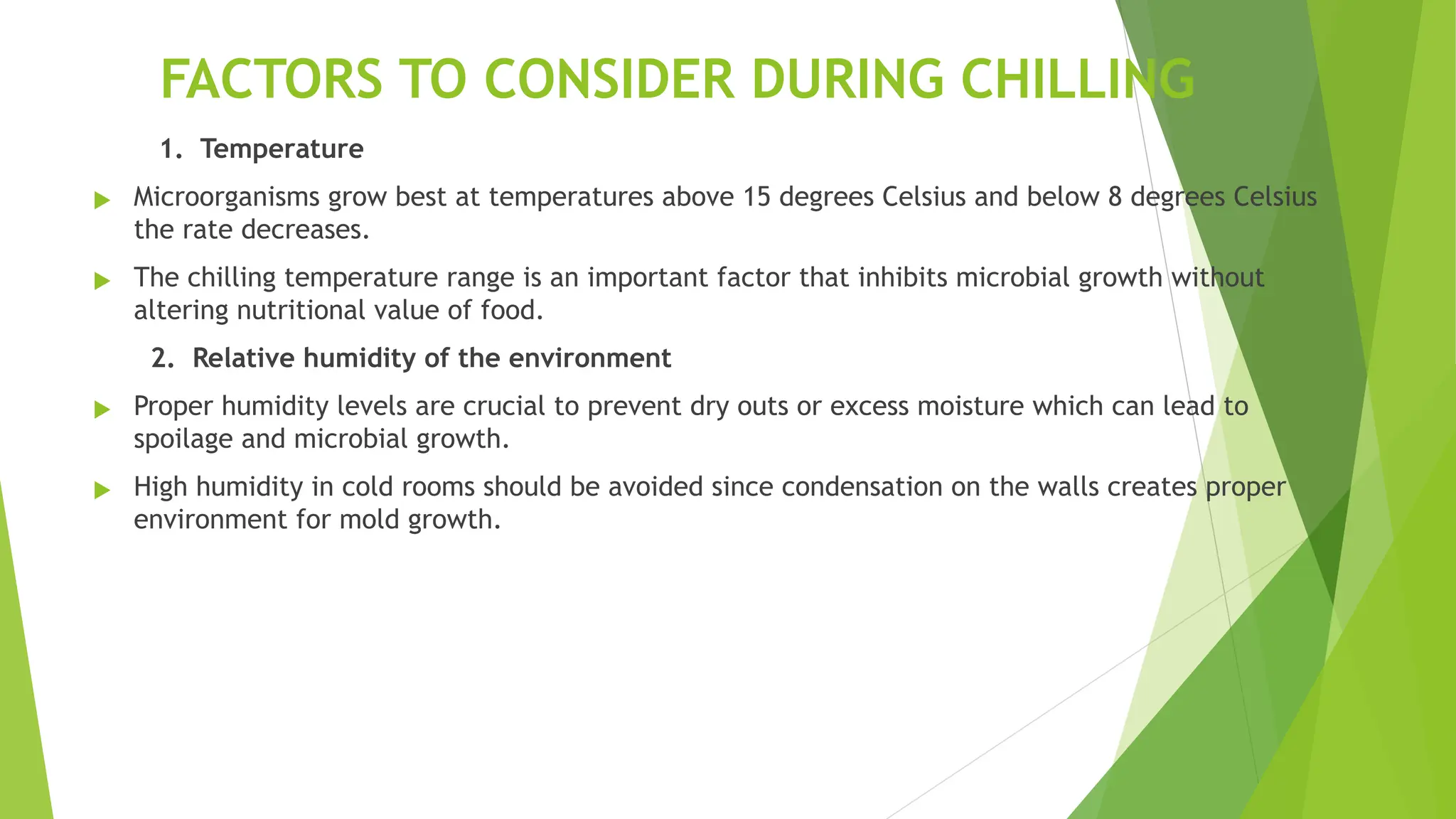 Chilling in food processing and preservation | PDF