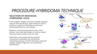 Conceptual Understanding of Monoclonal Bodies Production via Hybirdoma ...