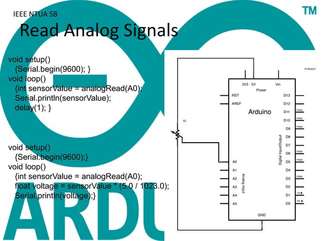 IEEE NTUA SB - Arduino Workshop vol 1 | PPT | Free Download