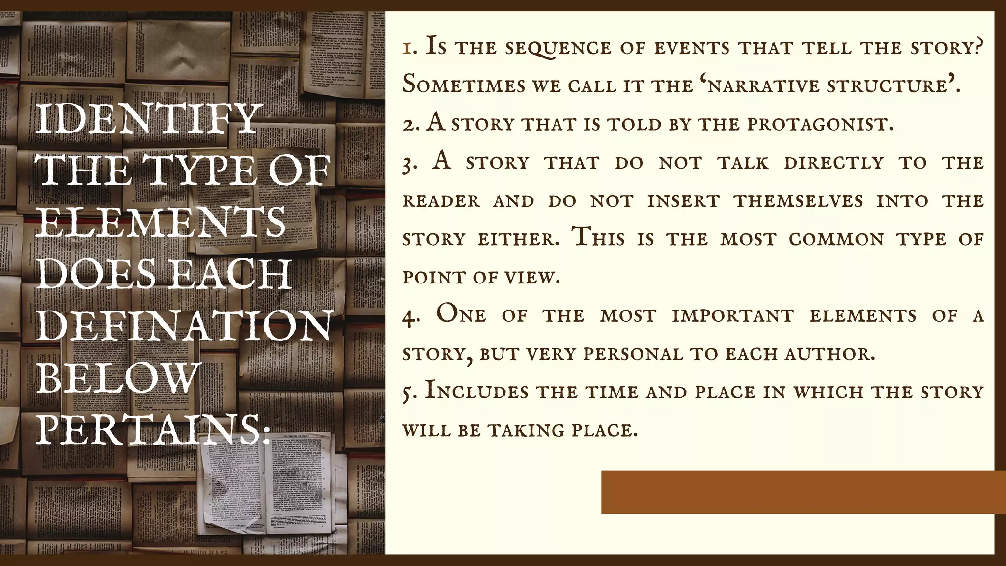 8-elements-of-a-story | PDF