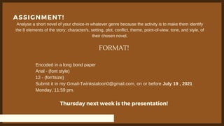 8-elements-of-a-story | PDF
