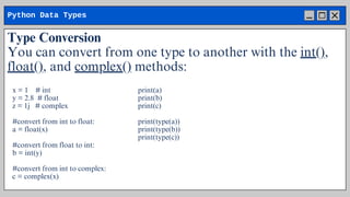 Comprehensive Guide to Python Variables and Data Types for Beginners | PDF