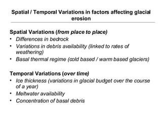 Copy Of Glacial Erosion | PPT | Geology | Science