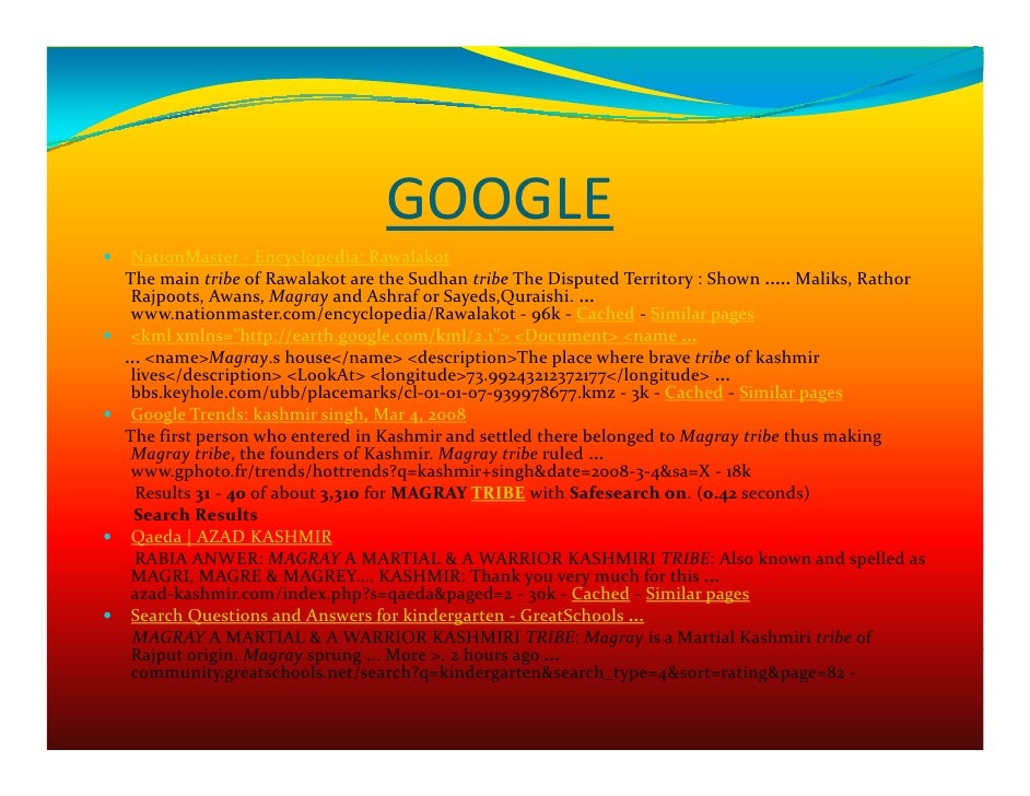MAGRAY- A MARTIAL KASHMIRI TRIBE/CASTE/RACE | PPT