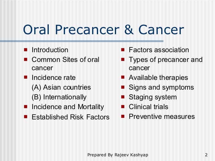 Copy Of Oral Precancer Andcancer