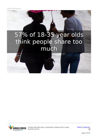 Oversharing on Social Media | PDF