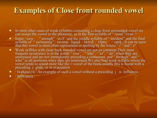 Copy Of Presentation On Weak Syllables | PPT