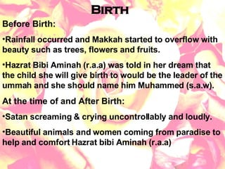 Copy Of Presentation1 Holy Prophet Muhammed S.A.W | PPT