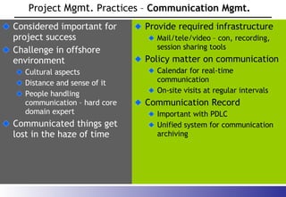 Offshore R&D Project Management | PPT
