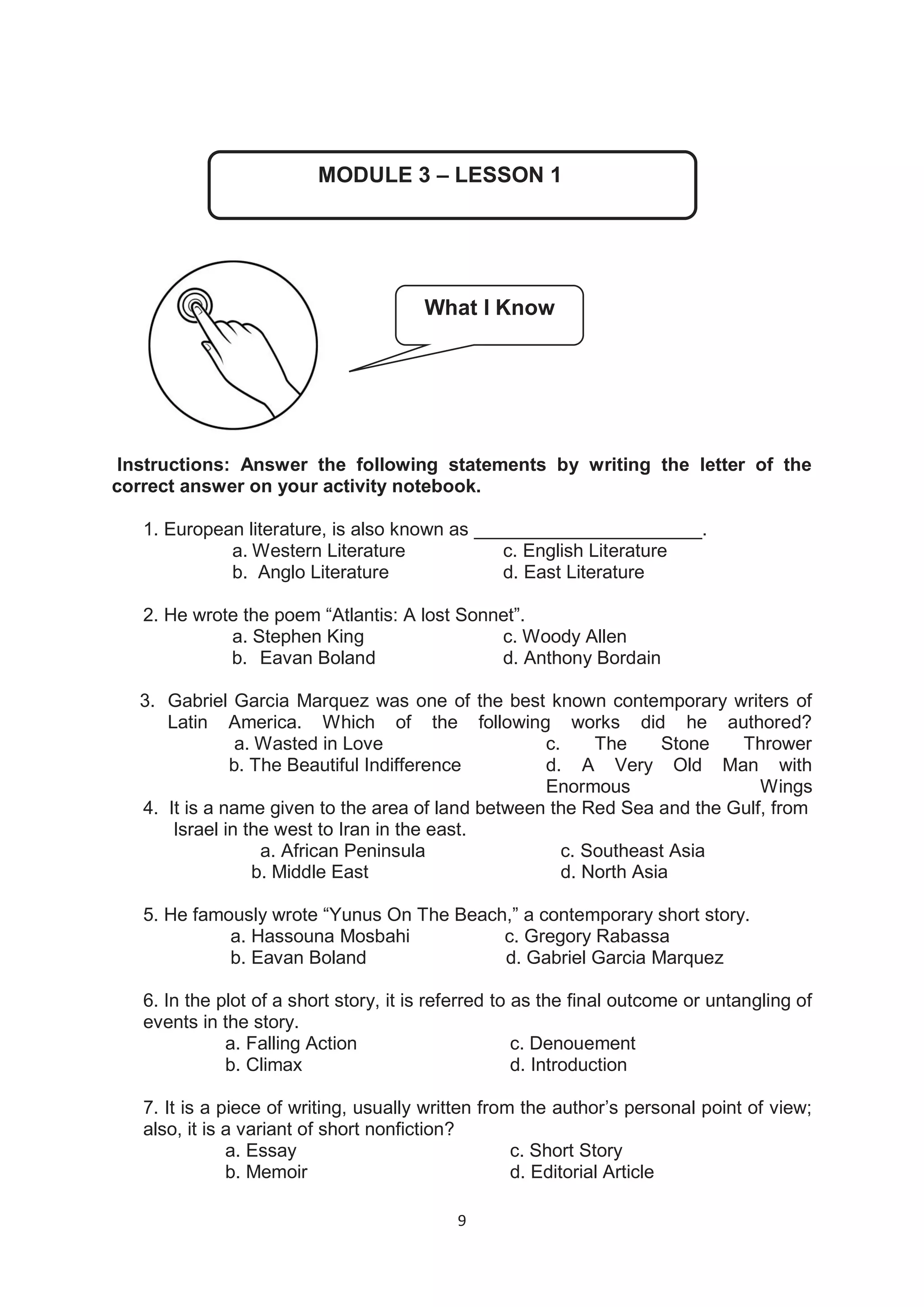 21st-Century-Literature-from-the-Philippines11_q2_m3_Literary-Genres ...