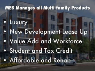 The Story of MEB Management Services | PPT