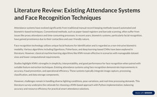 face recognition system based attendance presentation | PPT