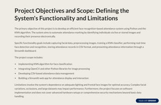 face recognition system based attendance presentation | PPT