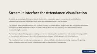 face recognition system based attendance presentation | PDF