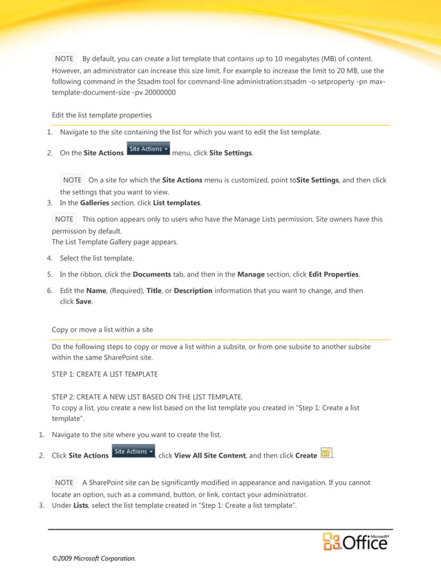 Copy or Move Lists by Using List Templates - EPC Group - SharePoint ...