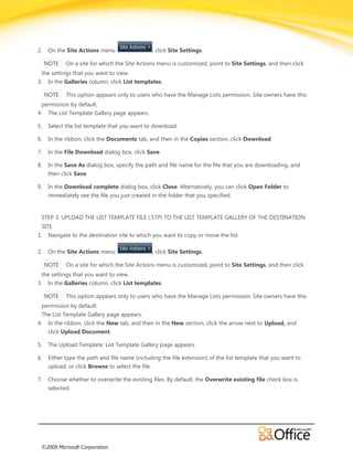 Copy or Move Lists by Using List Templates - EPC Group - SharePoint ...