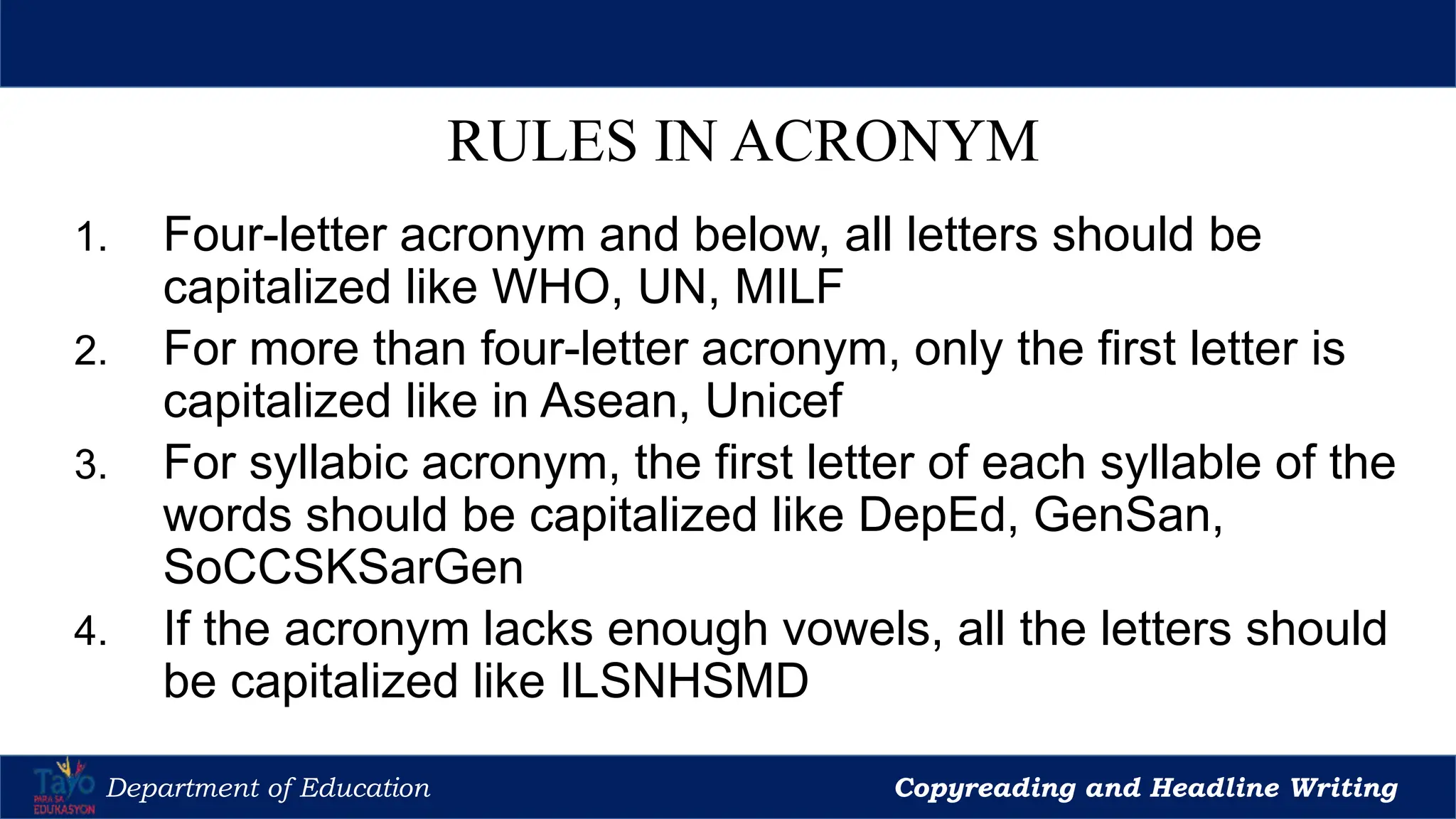 Copy-reading-headline-writing (training guide) | PPT
