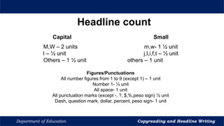 Copy-reading-headline-writing (training guide) | PPT