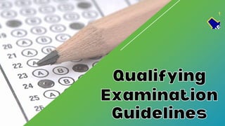 Copy-STEM Qualifying Exam Guidelines.pptx | Educational Assessment ...