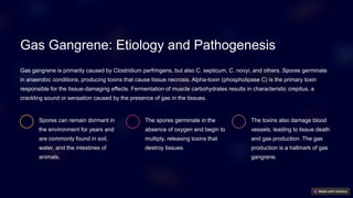 Microbiology infectious disease gas gangrene | PDF