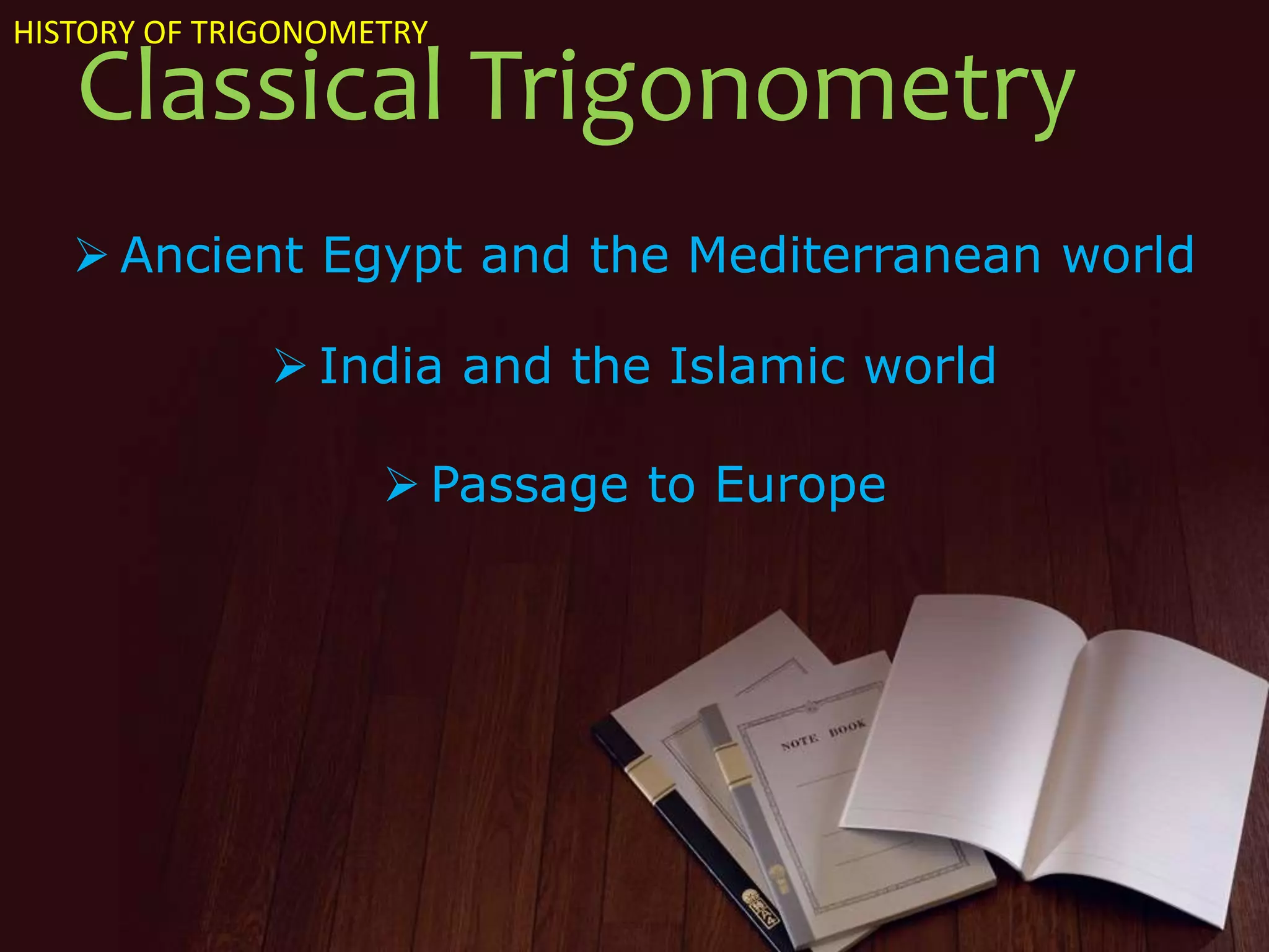history of trigonometry | PPTX