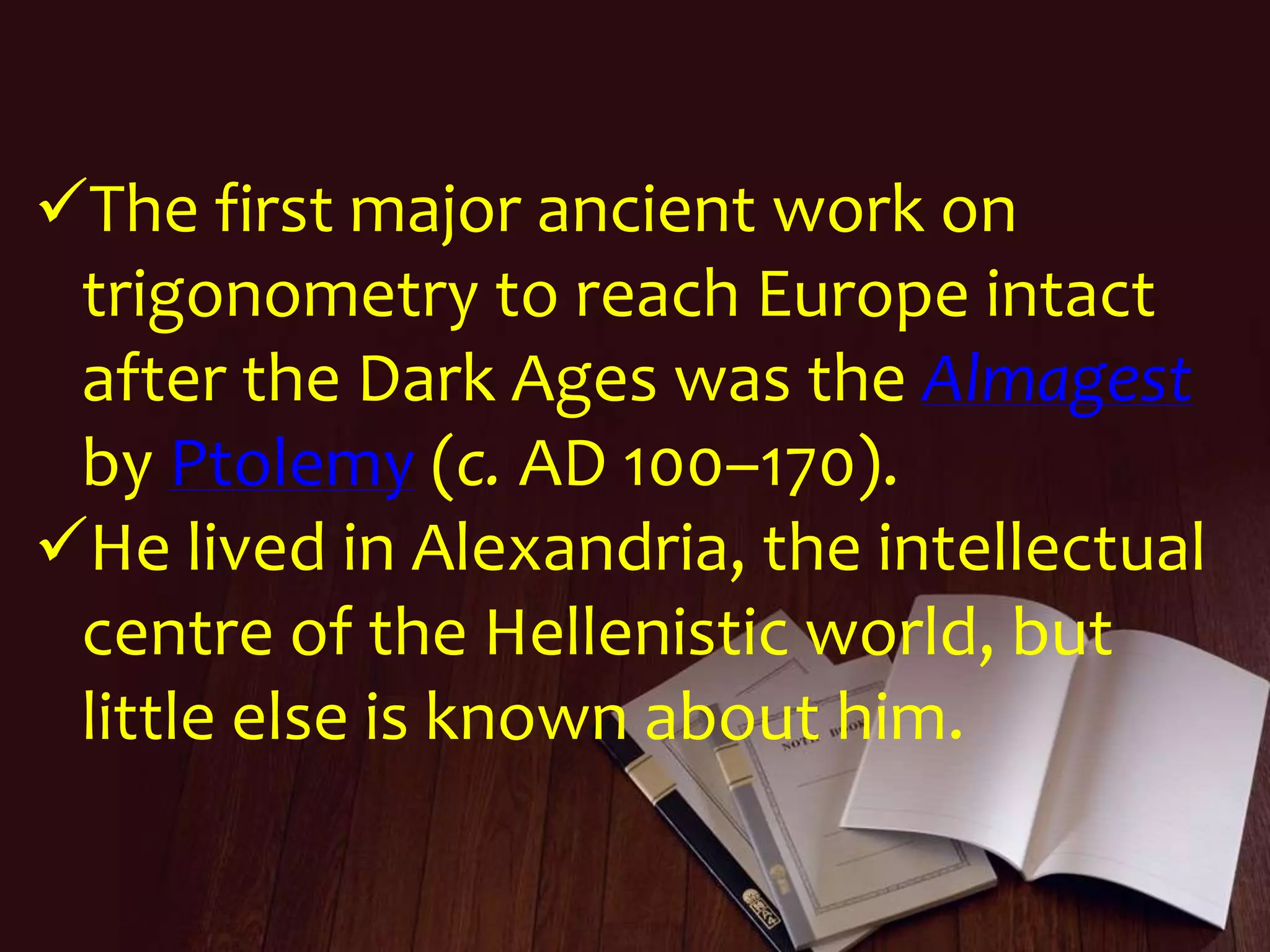 history of trigonometry | PPTX