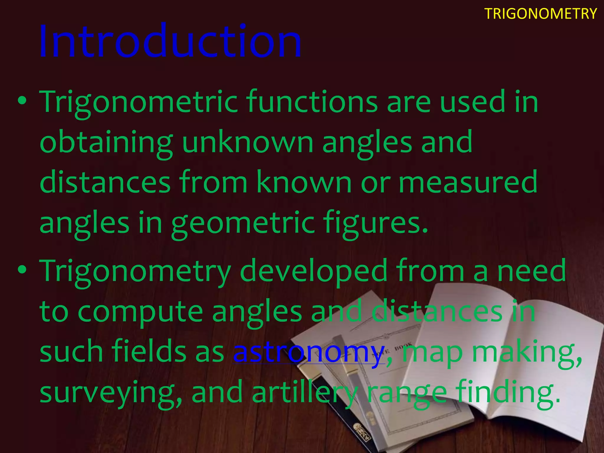 history of trigonometry | PPTX