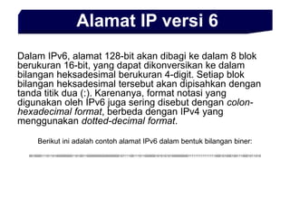 penjelasan menegenai ip adress dalam jaringan | PPT