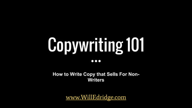 Copywriting 101 | PPT