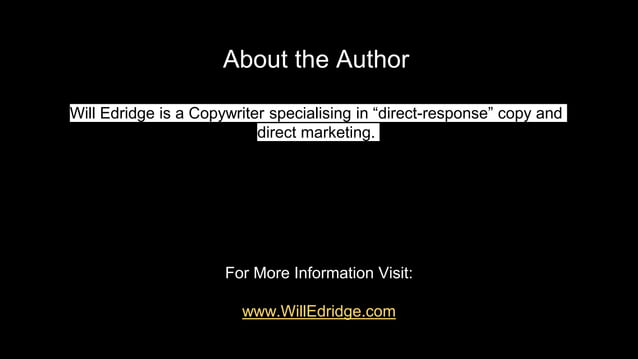 Copywriting 101 | PPT