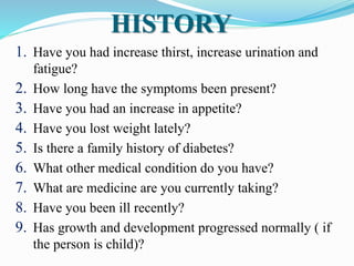 diabetes mellitus presentation | PPTX