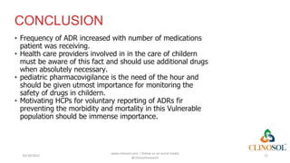 Pharmacovigilance in Patriatics and Geriatrics | PPTX