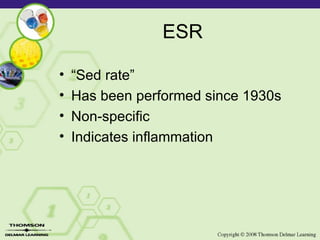 Copy (4) Of Lesson 2 12 Laboratory Esr | PPT | Blood Disorders ...