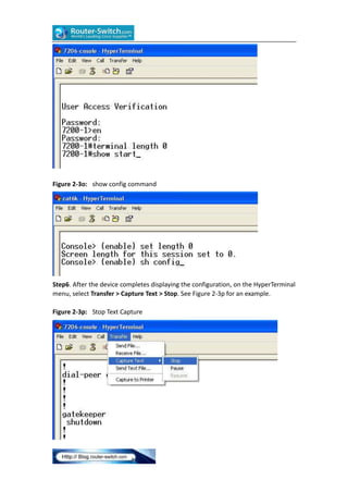 Copy and save a configuration file from a router or switch using a laptop | DOCX