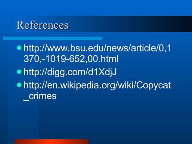 Copycat Crimes | PPT