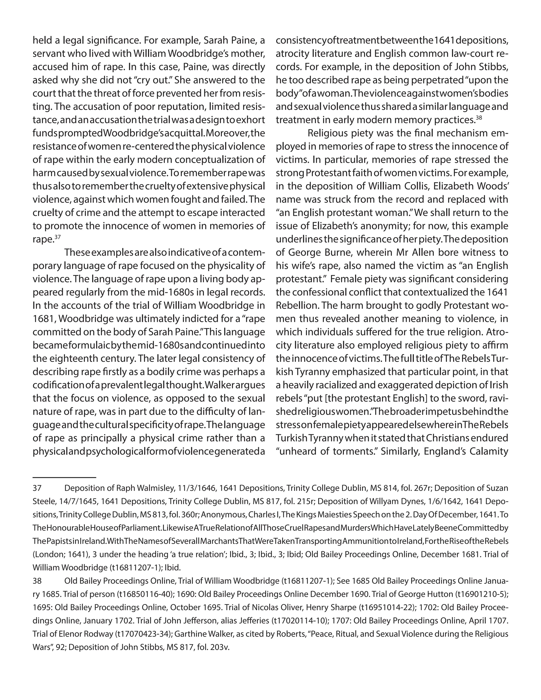 Gender, Memory, and Violence in the Early Modern British Isles | PDF