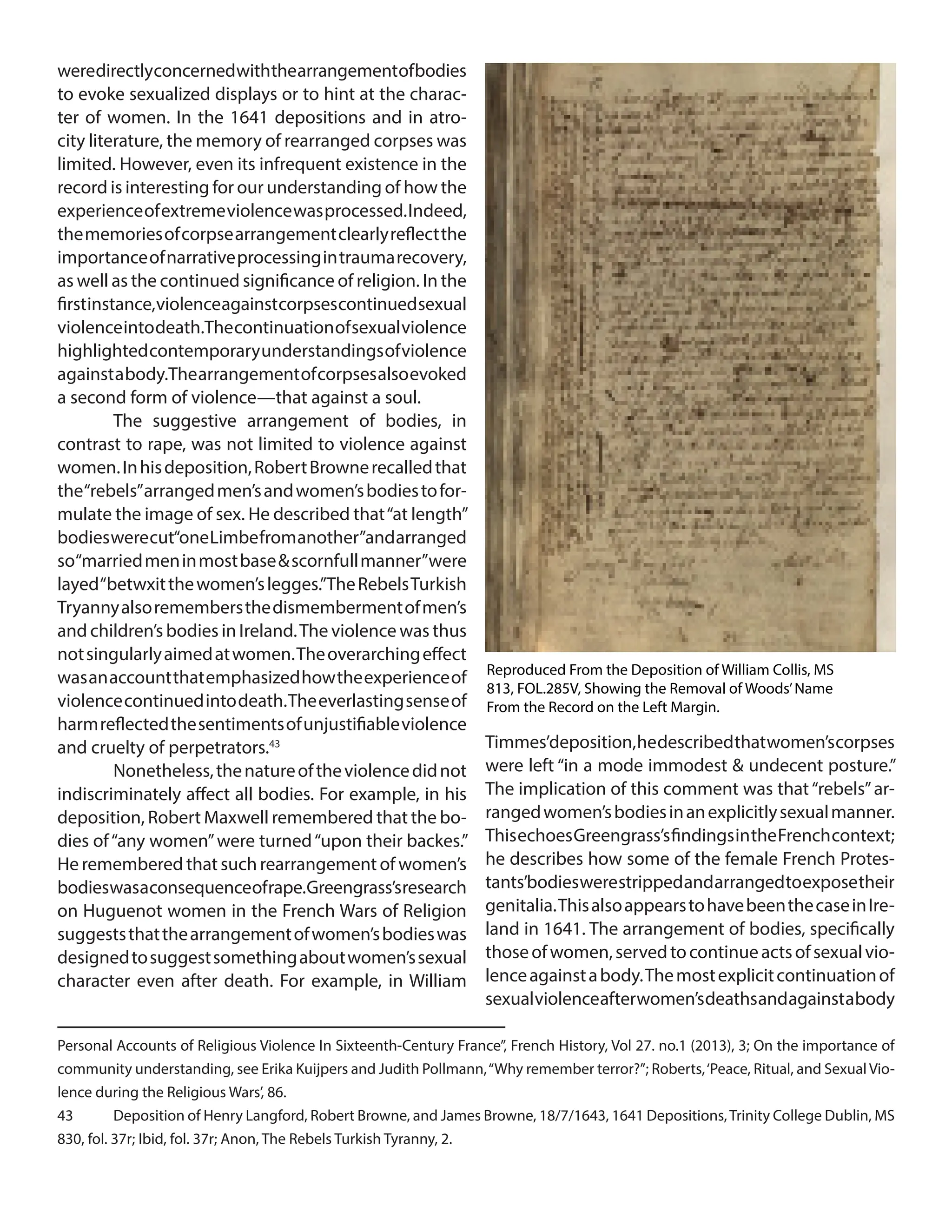 Gender, Memory, and Violence in the Early Modern British Isles | PDF